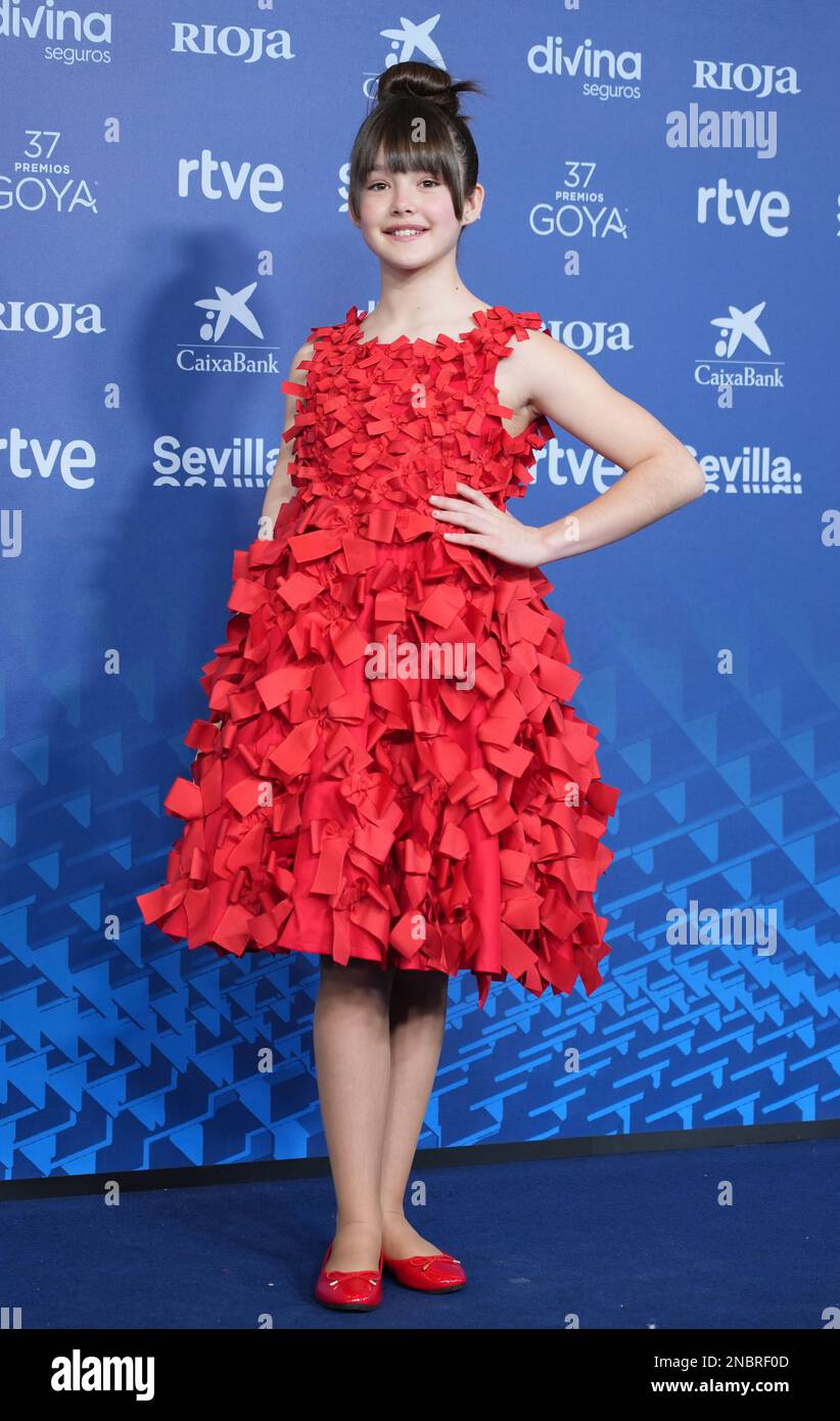 Actress Luna Fulgencio poses on arrival before the ceremony for the ...