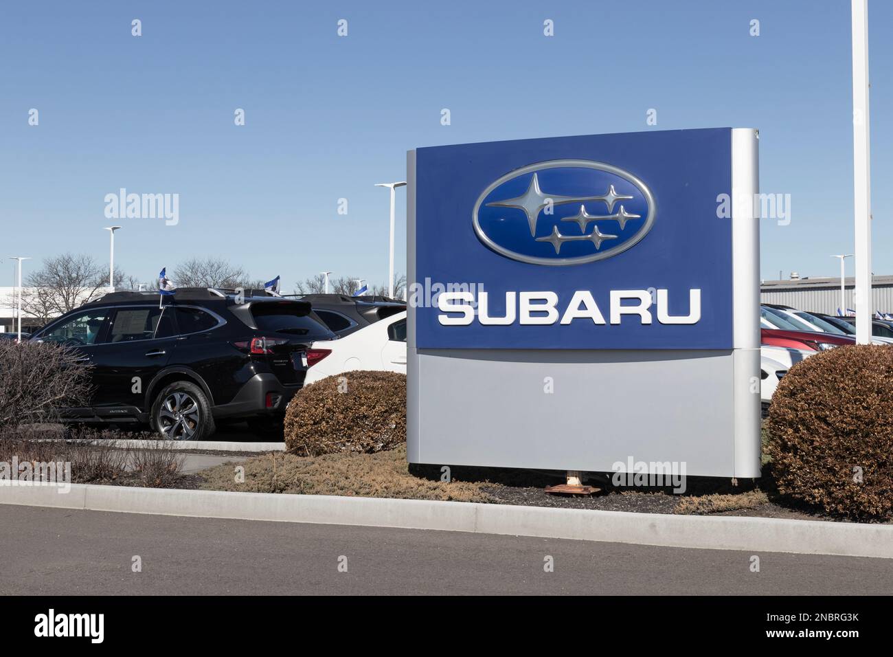 Cincinnati - Circa February 2023: Subaru car dealership. Subaru ...