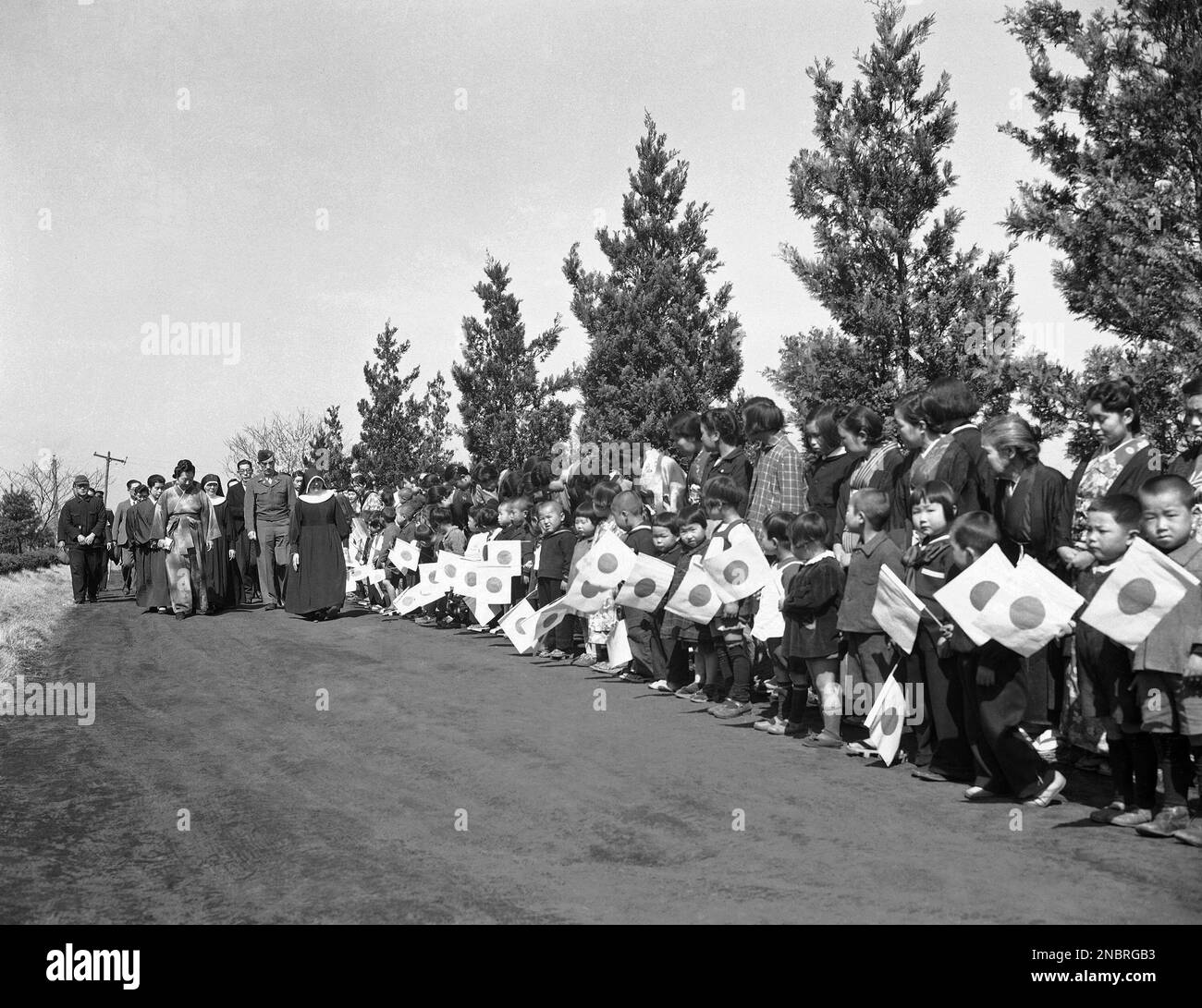 Empress of Japan visits a Catholic Orphanage staffed by Japanese Nuns ...