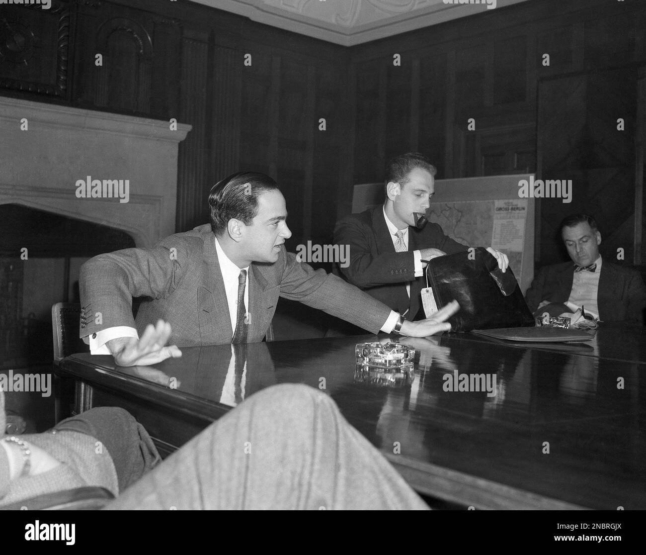 Investigator Roy Marcus Cohn, left, 26, chief counsel for the Senate ...