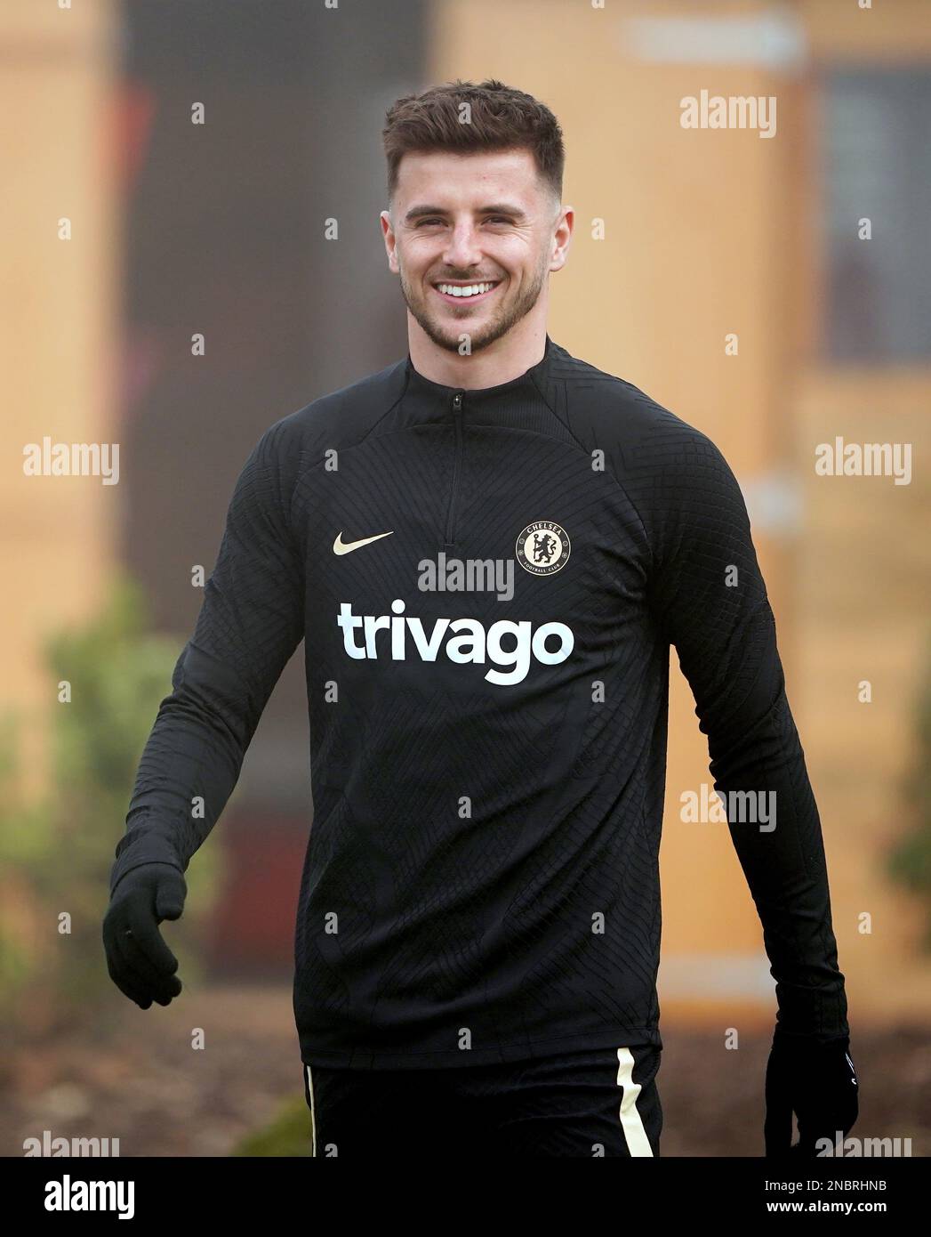 Chelsea's Mason Mount during a training session at Cobham Training ...