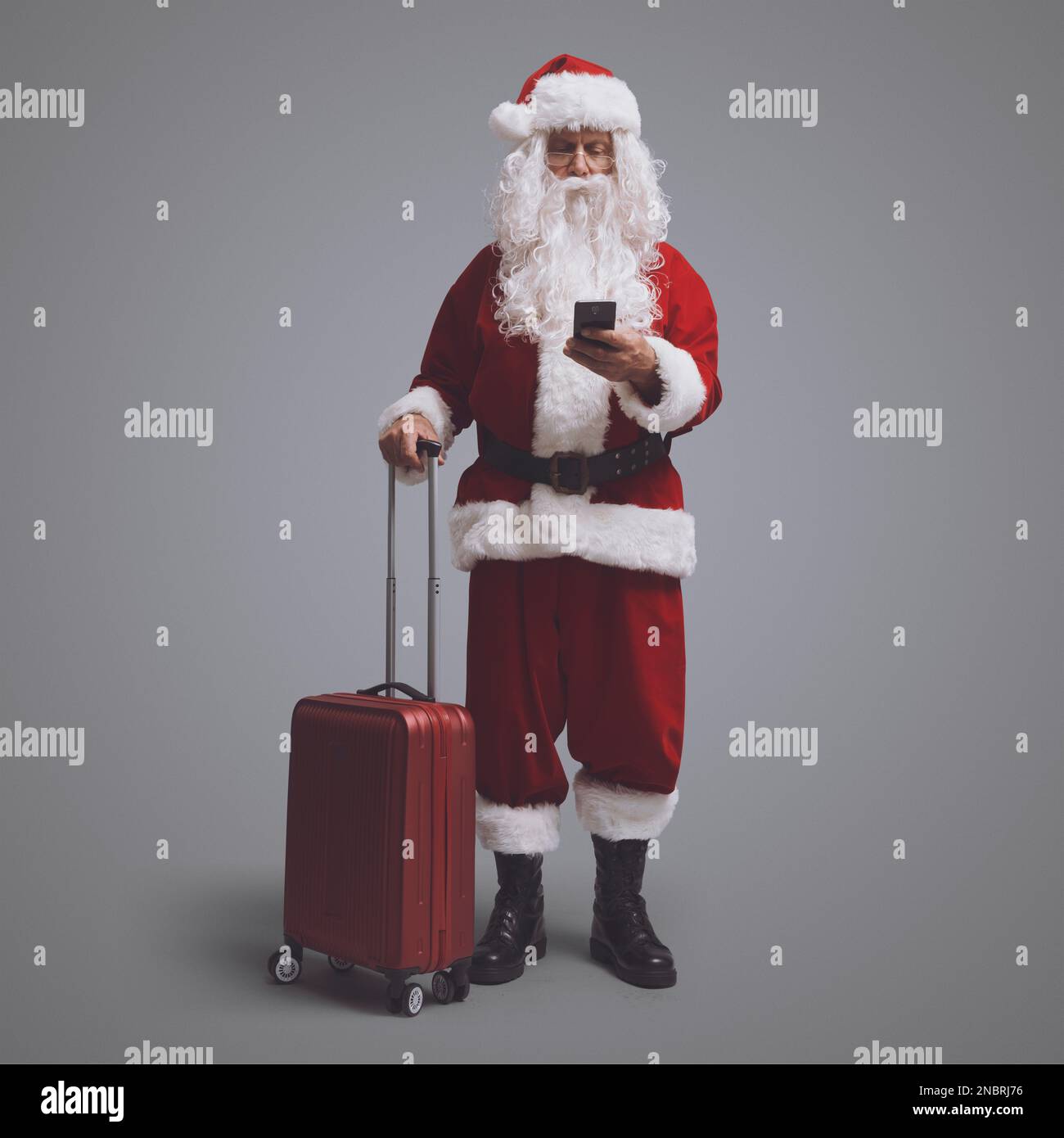 Santa claus suitcase hi-res stock photography and images - Alamy
