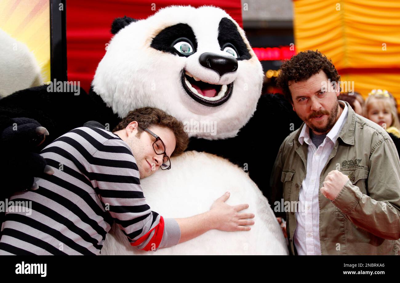 Cast members Seth Rogen, left, and Danny McBride arrive at the premiere ...