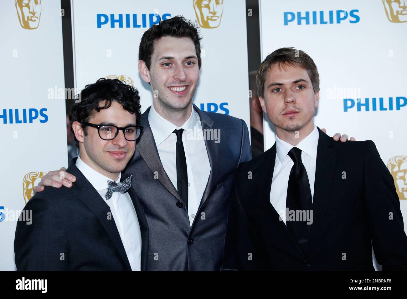The cast of television comedy The Inbetweeners arrive at The British ...
