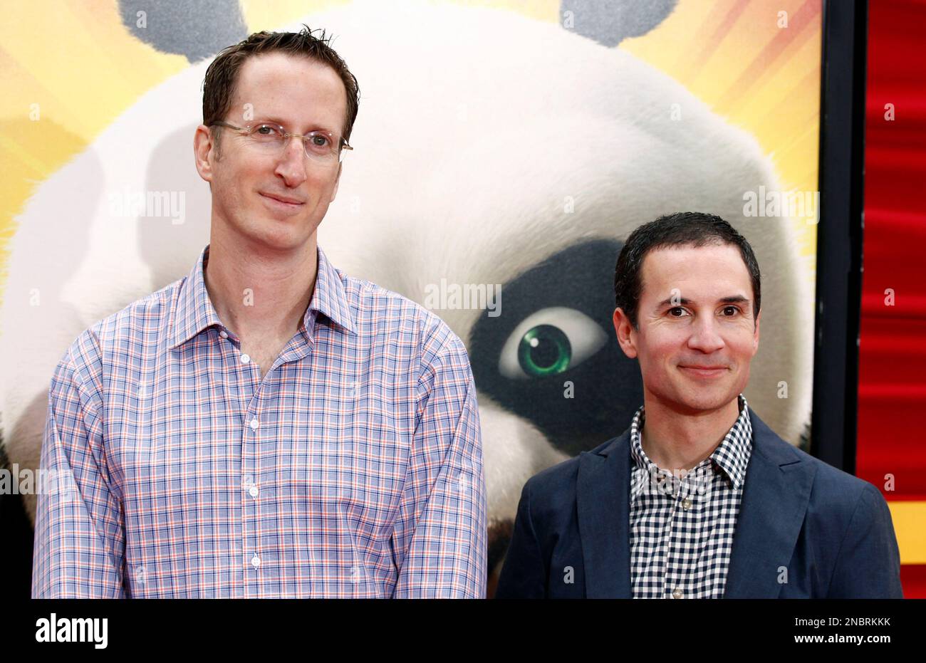 Screenwriters, Glenn Berger, left, and Jonathan Aibel arrive at the ...