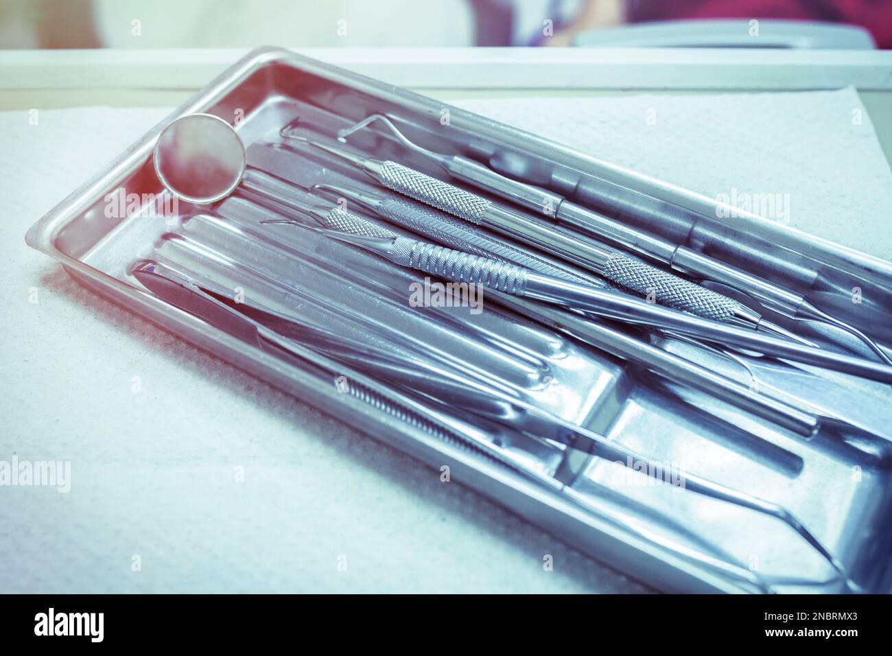 Dentist's instruments. Set of dentist tools Stock Photo - Alamy