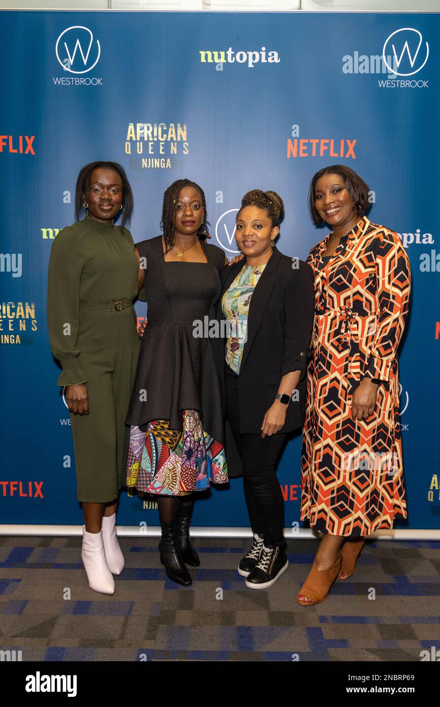 London, UK. 13th Feb, 2023. Bim Adesanya, NneNne Iwuji-Eme, Nana ...