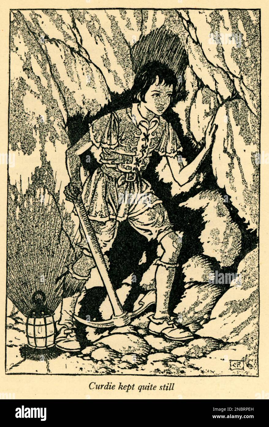 Curdie kept quite still from the book ' The Princess and the goblin ...