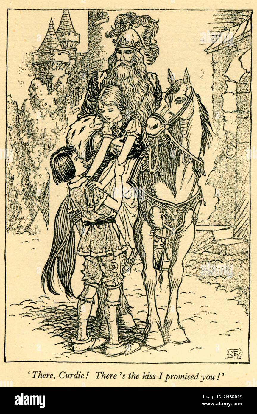 There, Curdie! There’s the kiss I promised you! from the book ' The ...