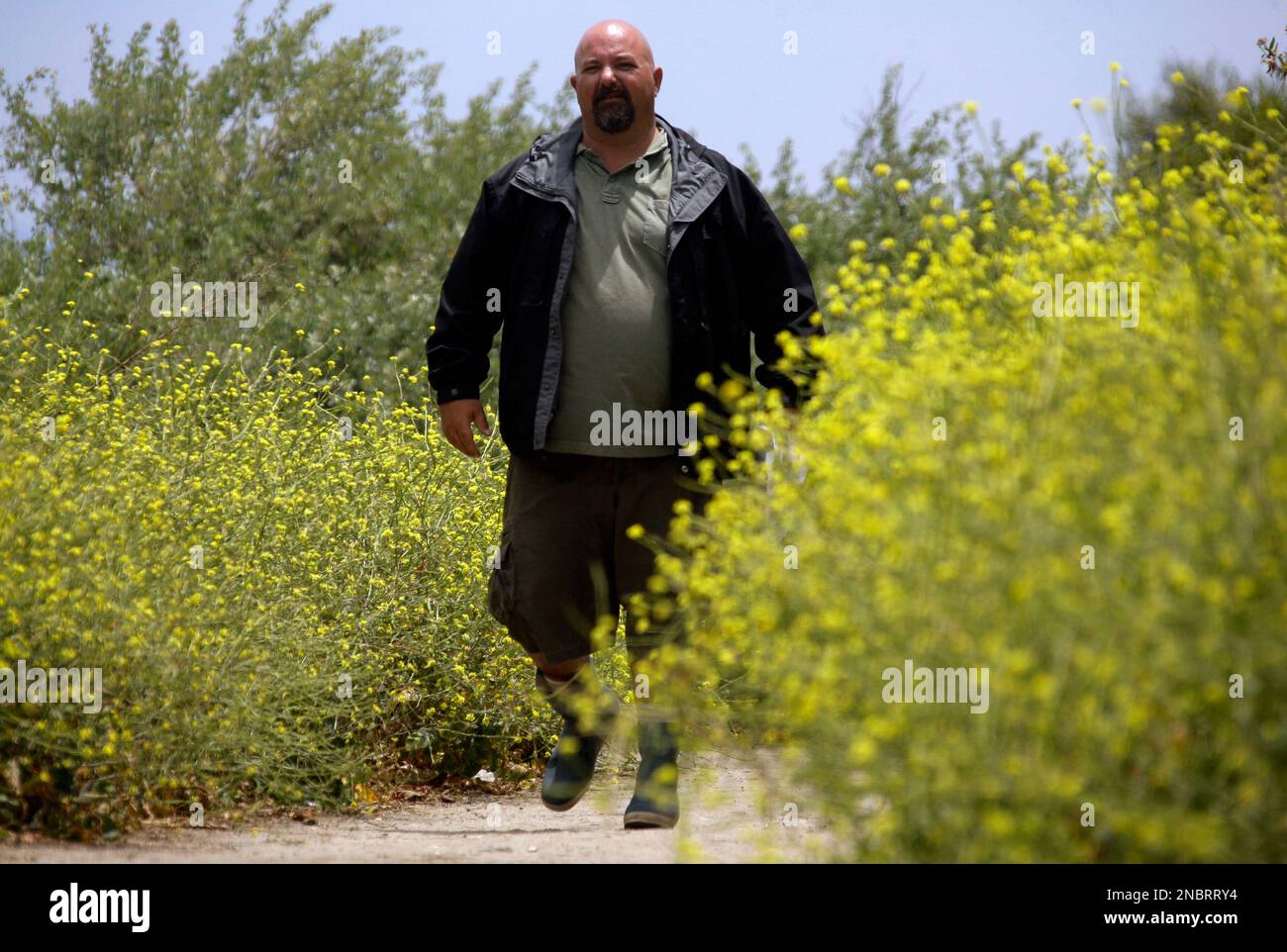 Mark Abramson, of the Santa Monica Bay Restoration Project, walks ...