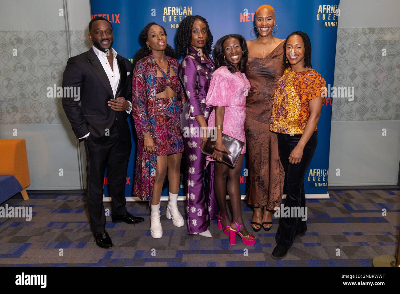 London, UK. 13th Feb, 2023. Philips Nortey, Marilyn Nnadebe, Adesuwa ...