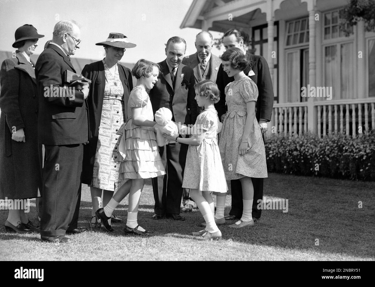 Joan Elizabeth Fossett, of St. Paul’s Walden School, Herts, presents a ...