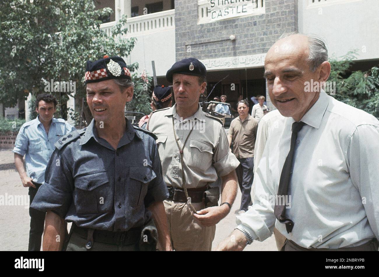 Colonel Colin Campbell Mitchell, commanding officer of the Argyll and ...