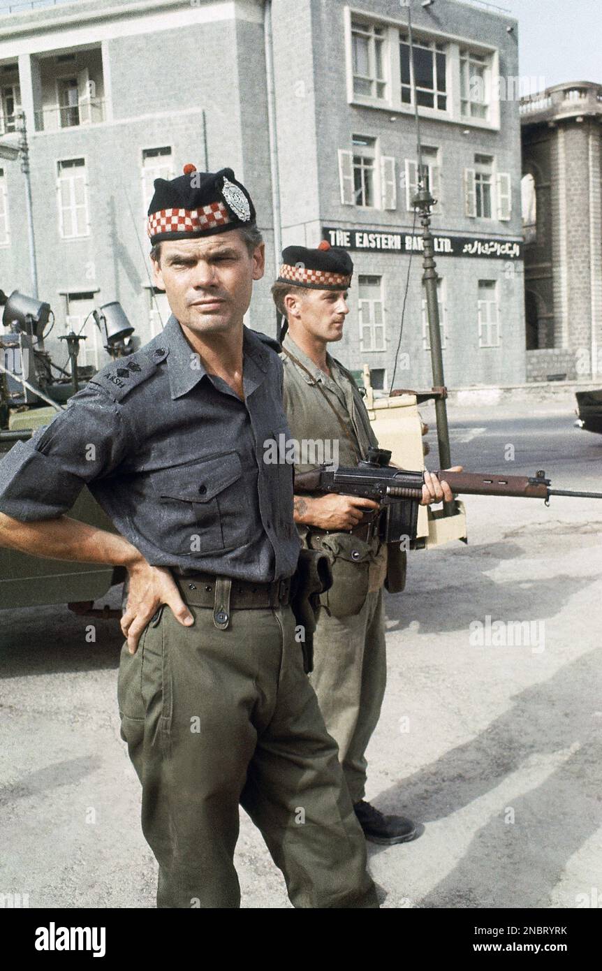 Colonel Colin Campbell Mitchell, commanding officer of the Argyll and ...