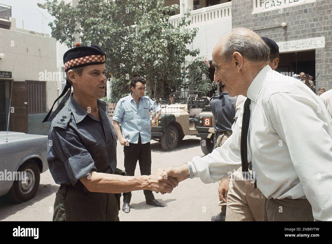 Colonel Colin Campbell Mitchell, commanding officer of the Argyll and ...