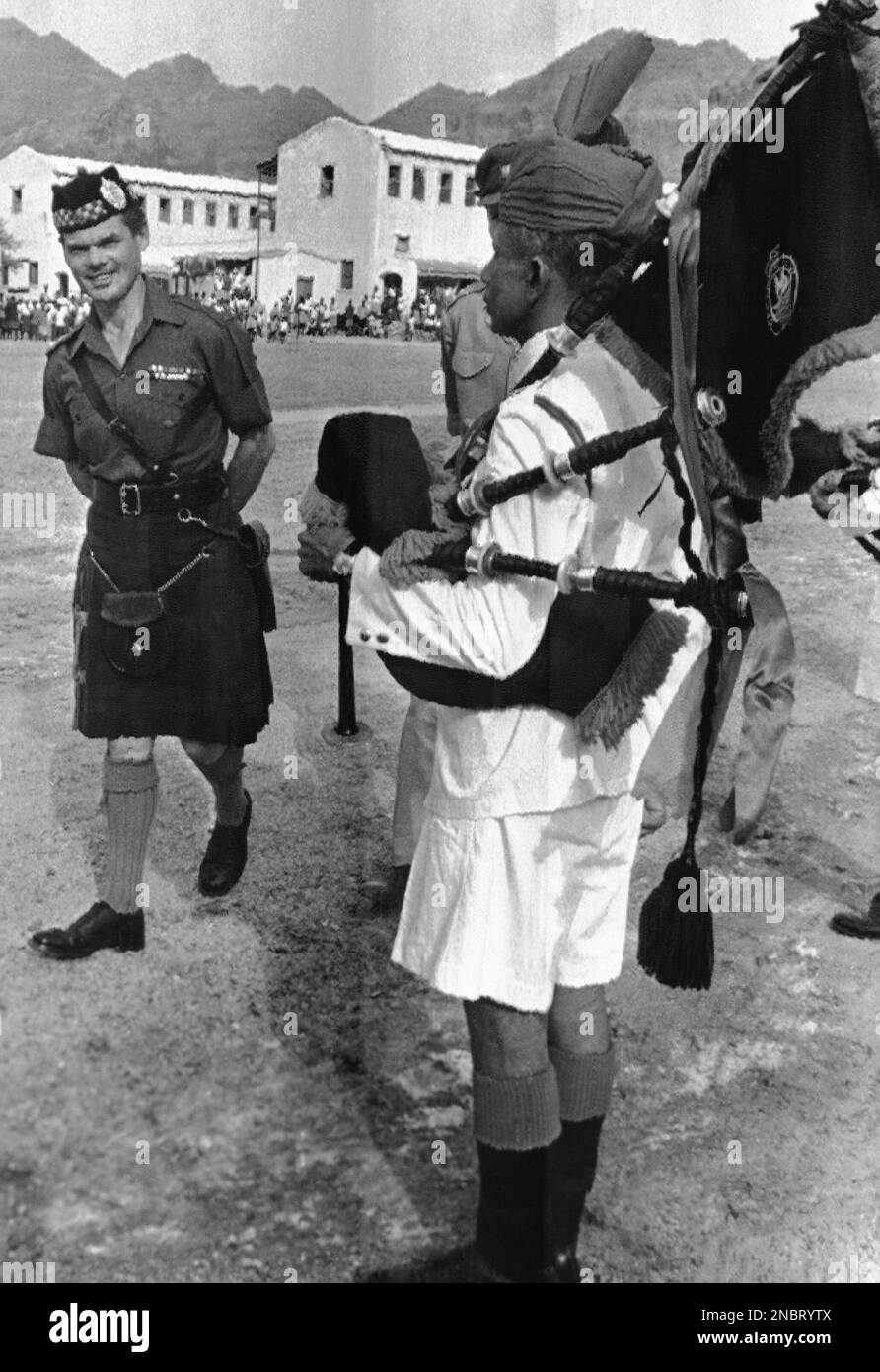 Colonel Colin Campbell Mitchell, Commanding Officer of the Argyll and ...
