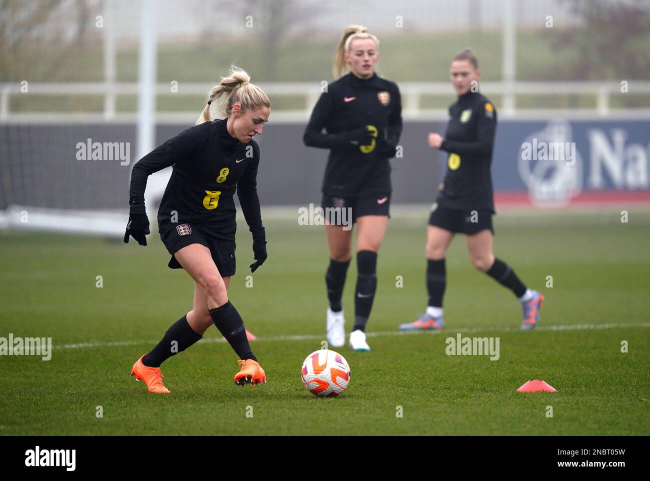 England's Laura Coombs during a training session at St. George's Park ...