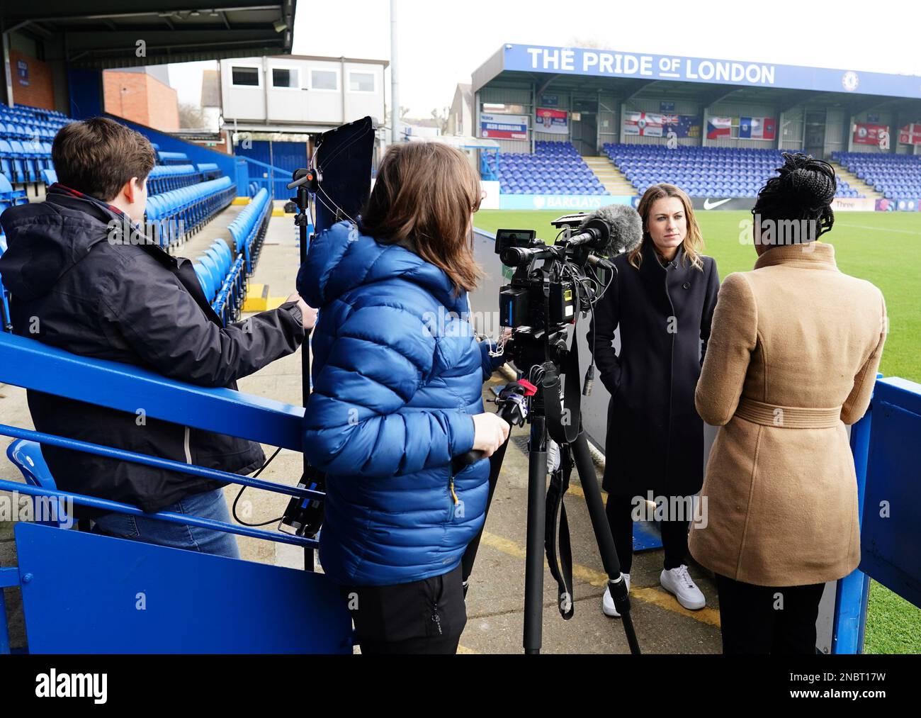 Karen Carney MBE, during a DCMS media event at Kingsmeadow, London. In ...