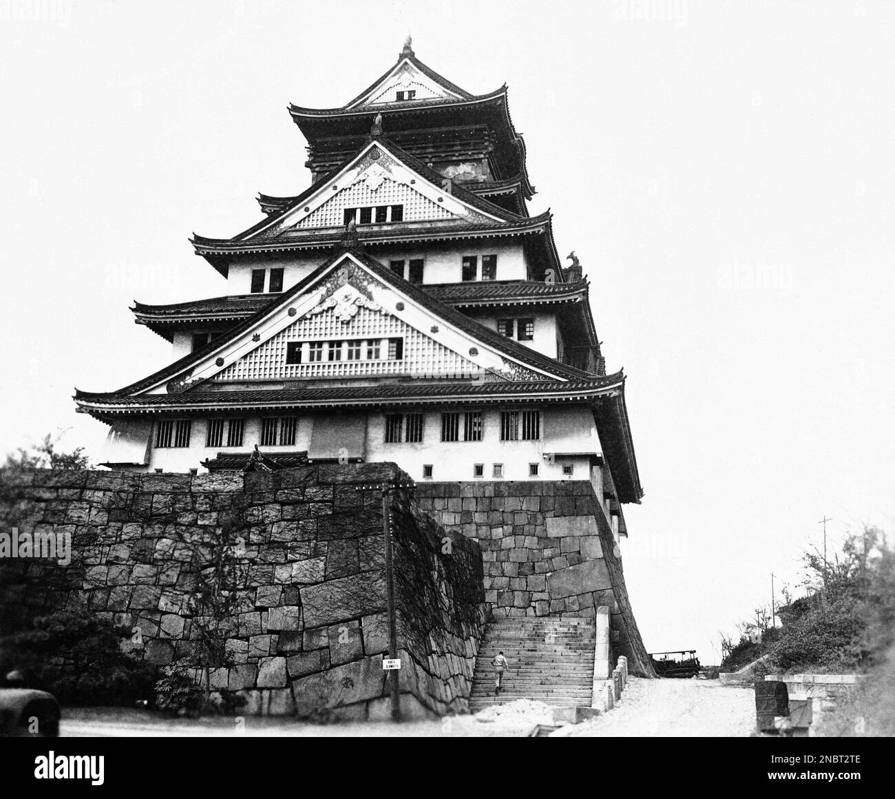 At one time the castle of Osaka was a symbol of might for all to see ...
