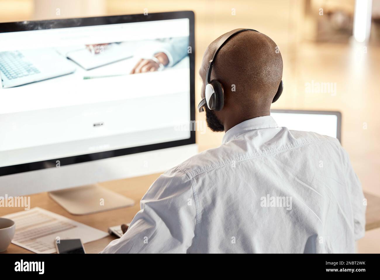 Call center, computer consulting or black man research for ...