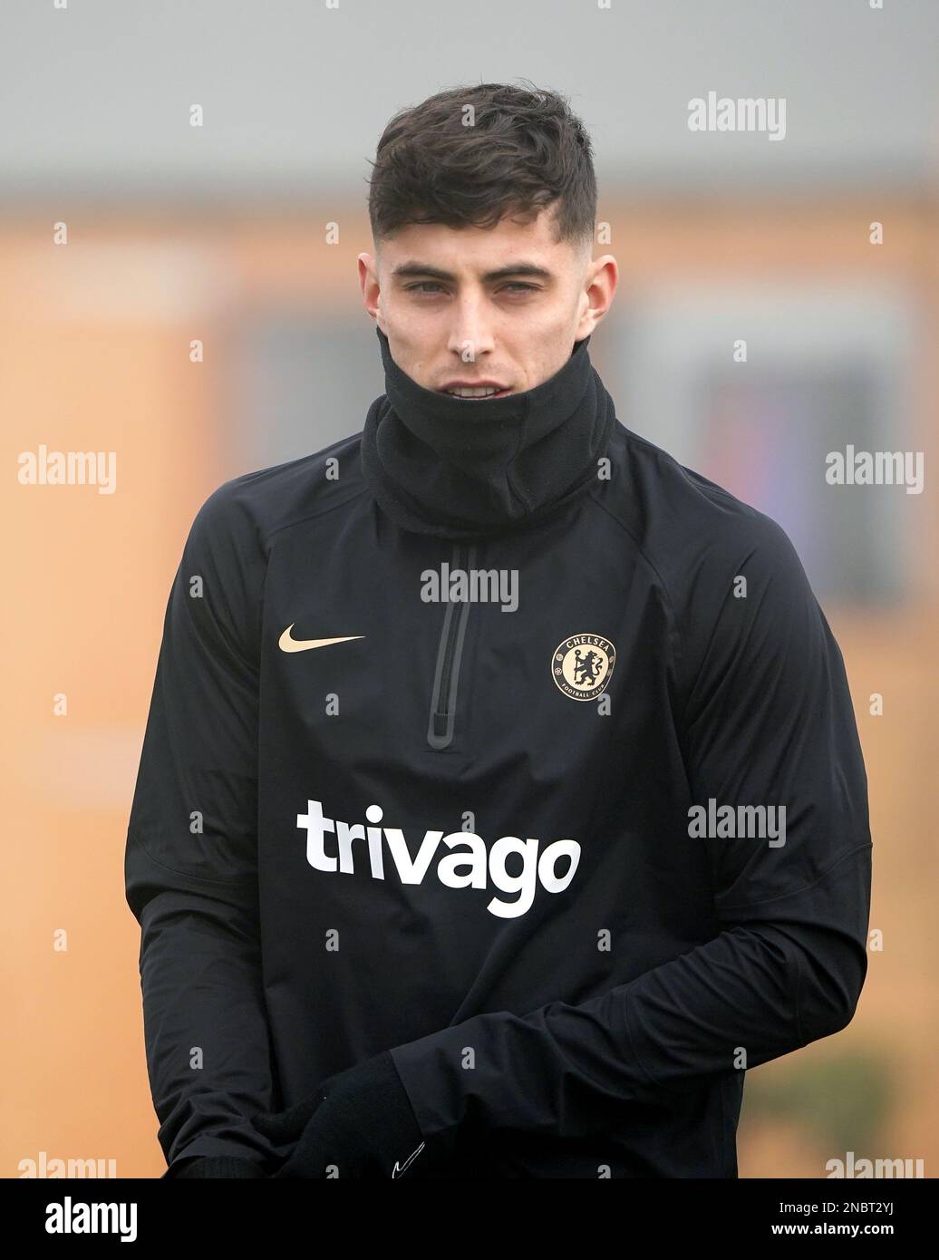 Chelsea's Kai Havertz during a training session at Cobham Training ...