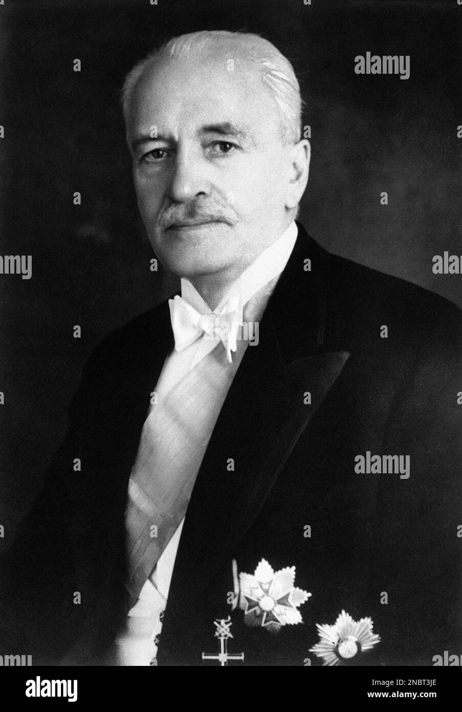 Portrait of President of Poland, Professor Ignacy Moscicki, who celebrated his 70th birthday,in ...