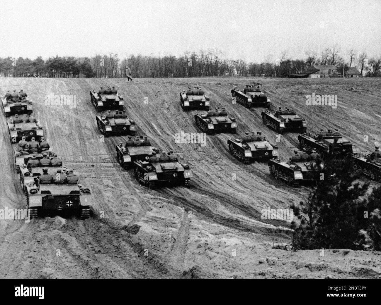 German tank training camp in France on May 18, 1944. (AP Photo Stock ...