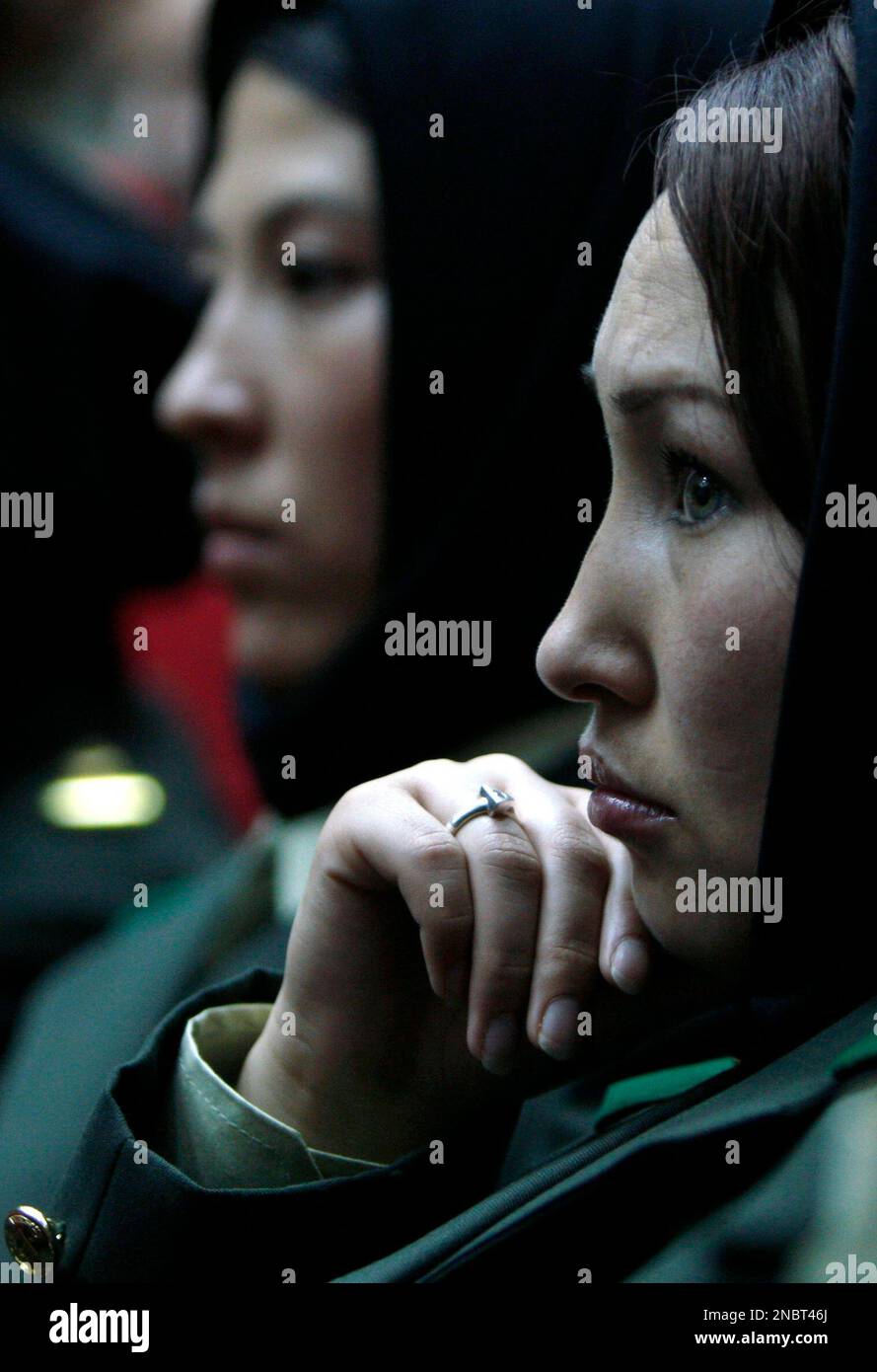 Afghan National Army (ANA) female officers at their graduation ceremony ...