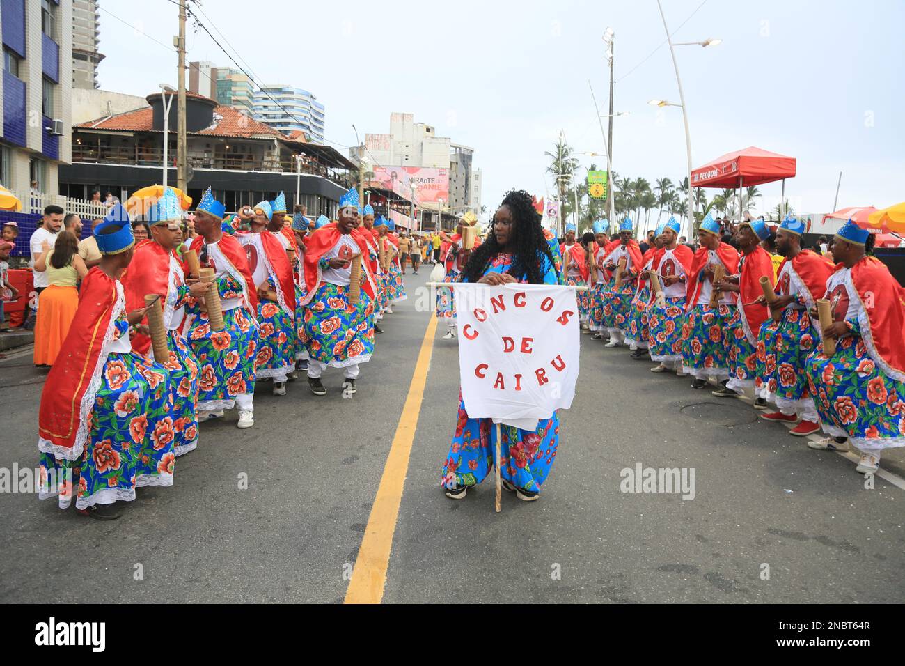 salvador, bahia, brazil – february 2023: Cmembers of the cultural group ...