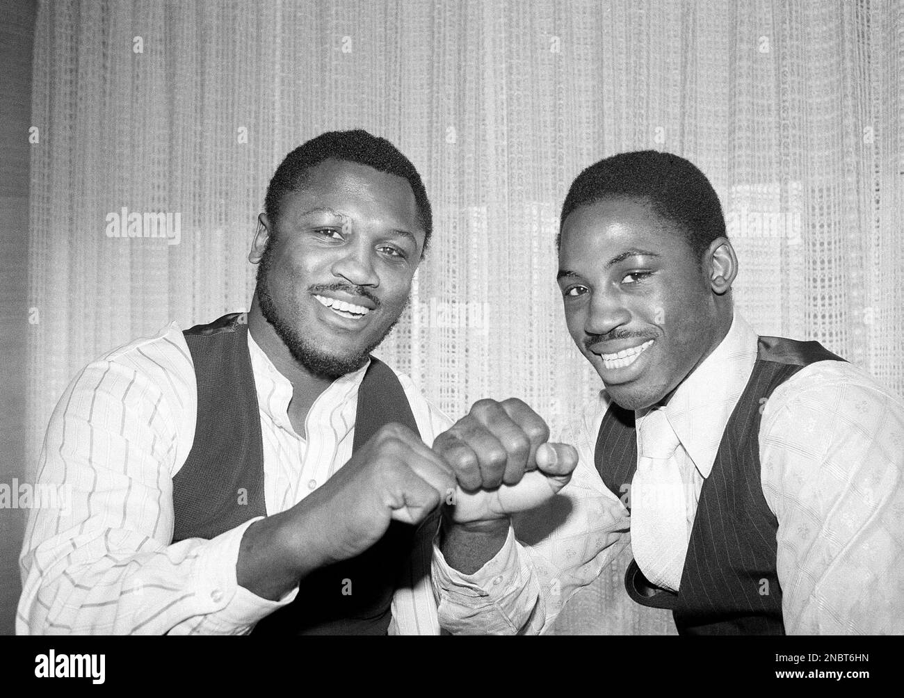 Smoking Joe Frazier, former heavyweight champ, shown with his fighting ...