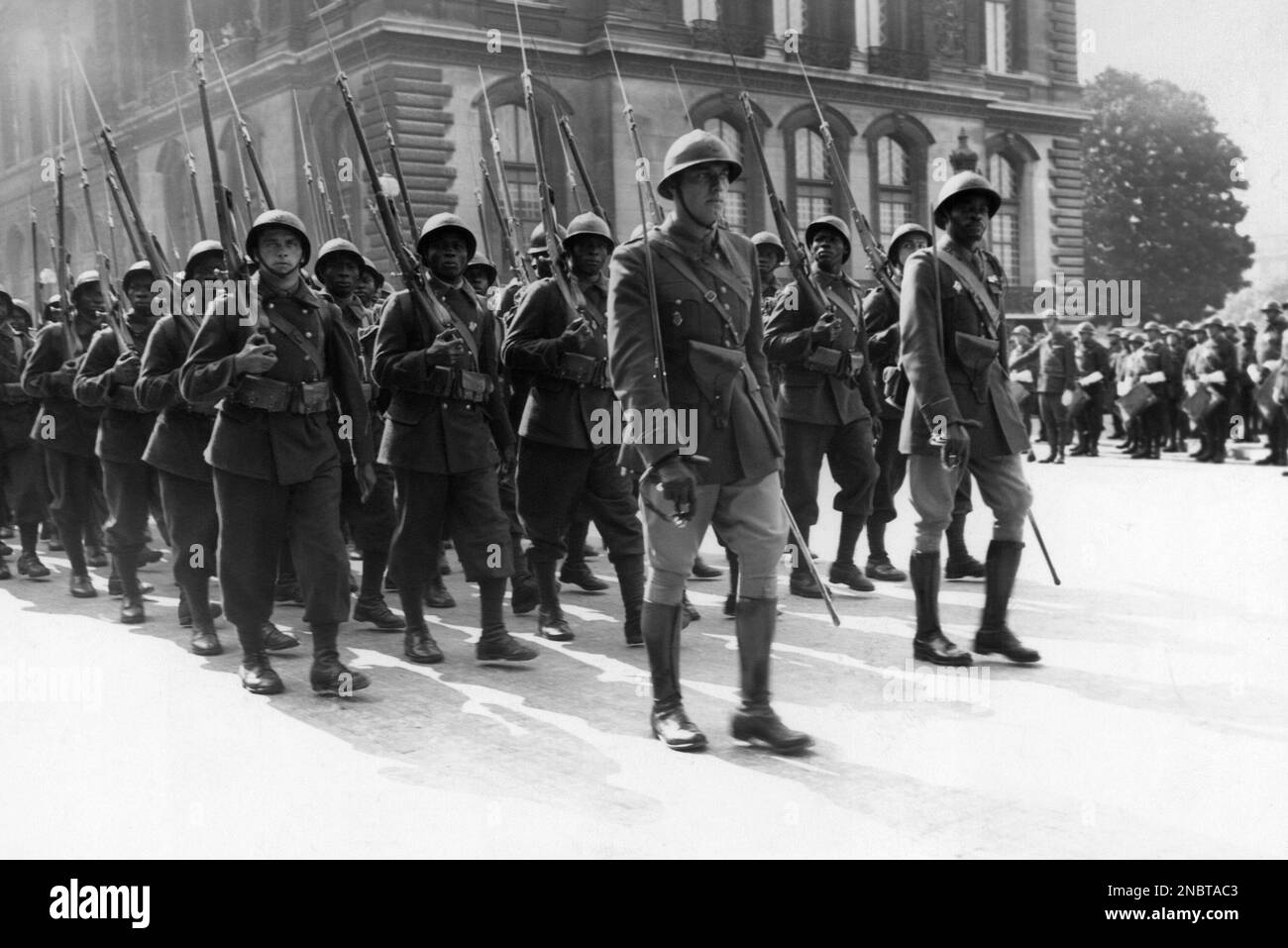 A unit of the famous colonial infantry regiment in the Joan of Arc ...