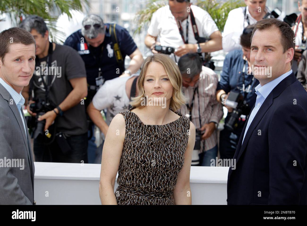 From left, screenwriter Kyle Killen, director Jodie Foster and producer ...