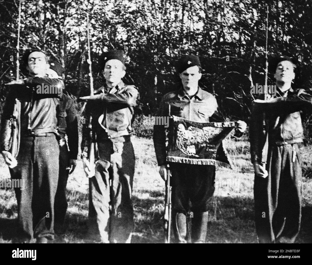 Men of the Maquis, French Guerrillas fight in the haute savoir. The ...