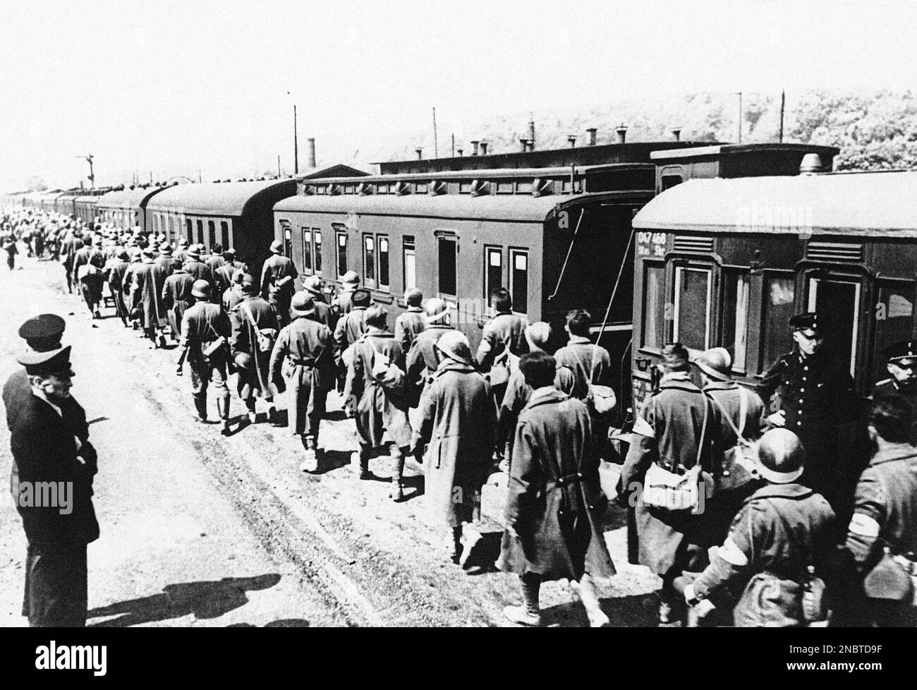 A group of French Colonial soldiers captured by the Germans in France ...