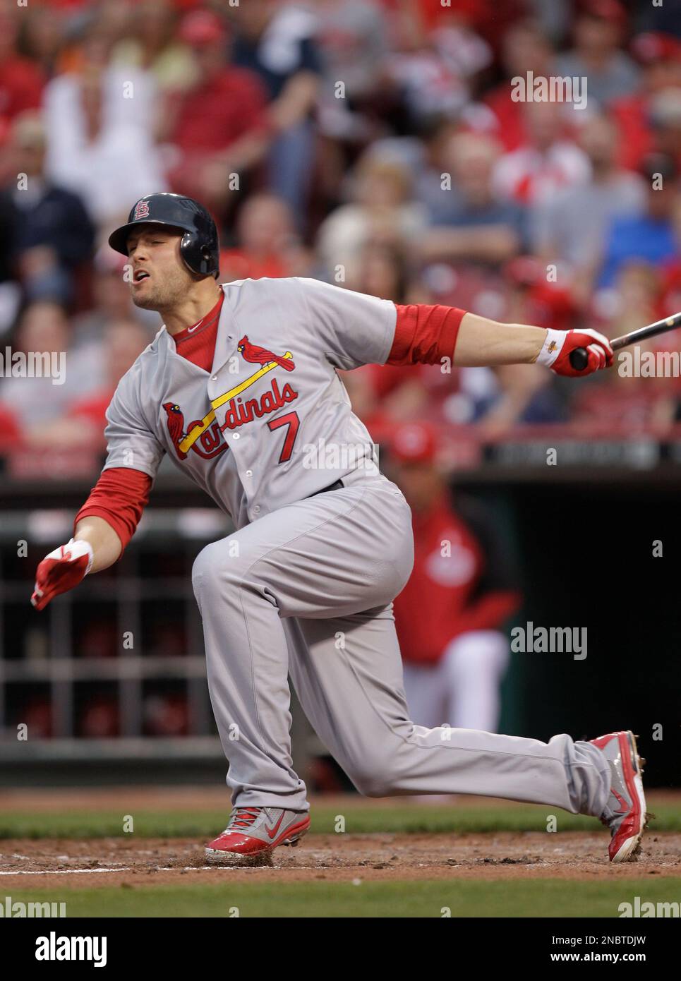 St. Louis Cardinals left fielder Matt Holliday in action against the ...