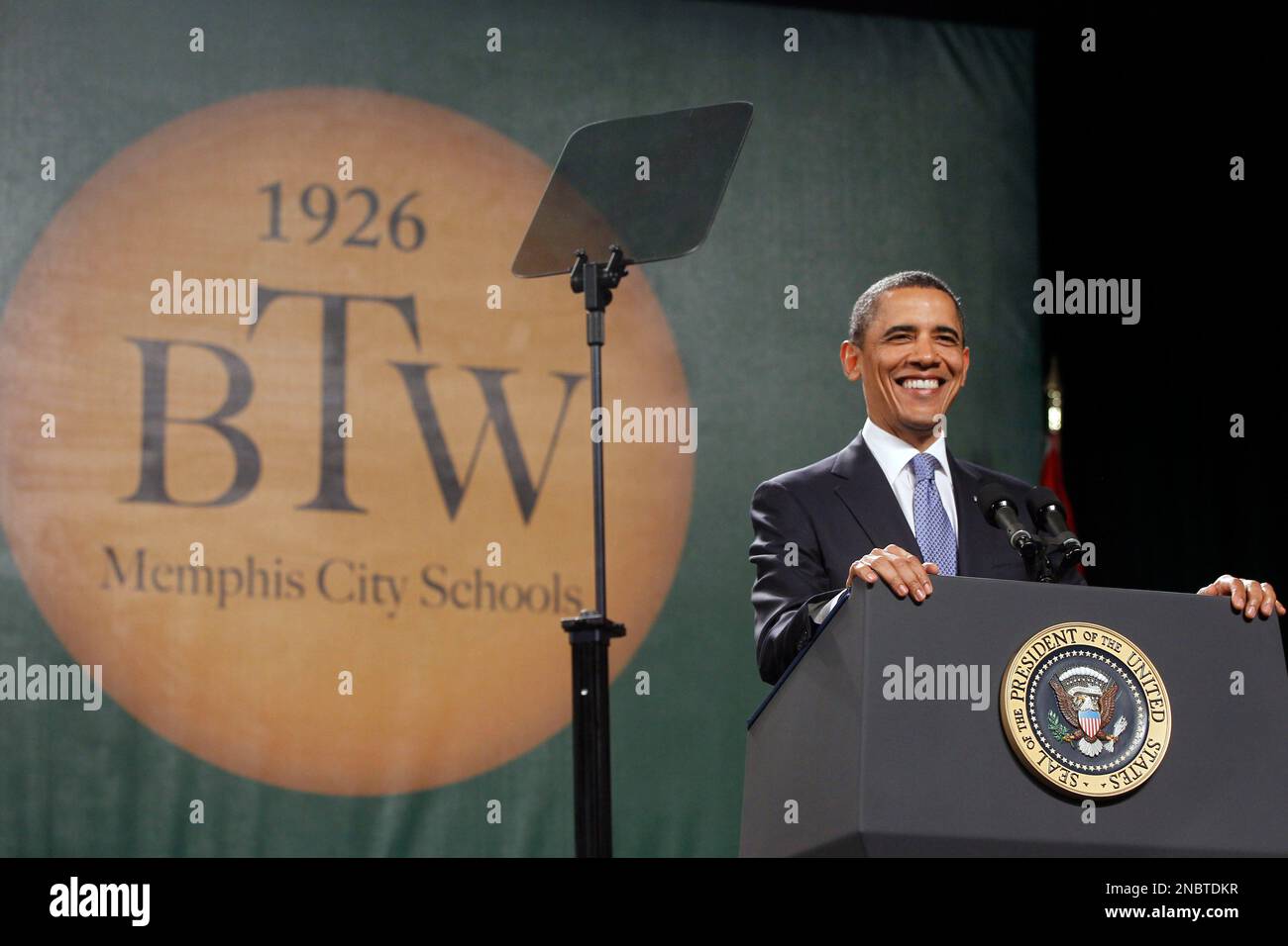 President Barack Obama speaks to graduates before he delivers the ...