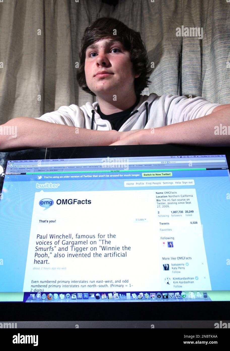 In this photo taken Thursday, May 12, 2011, Adorian Deck, a high school ...