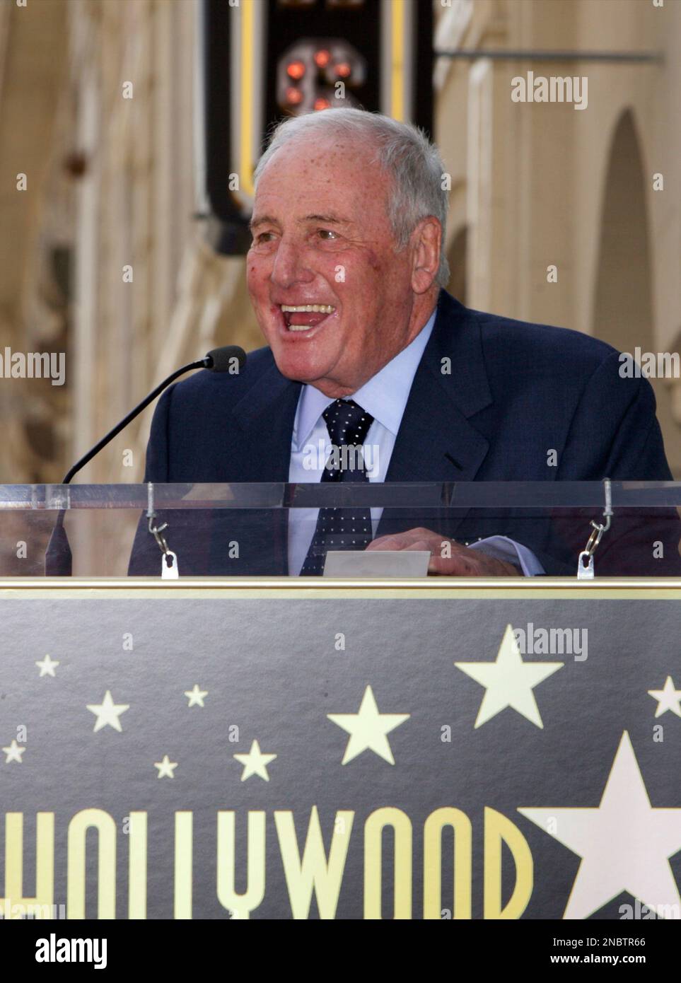 American film producer Jerry Weintraub, right, praises his wife, singer ...