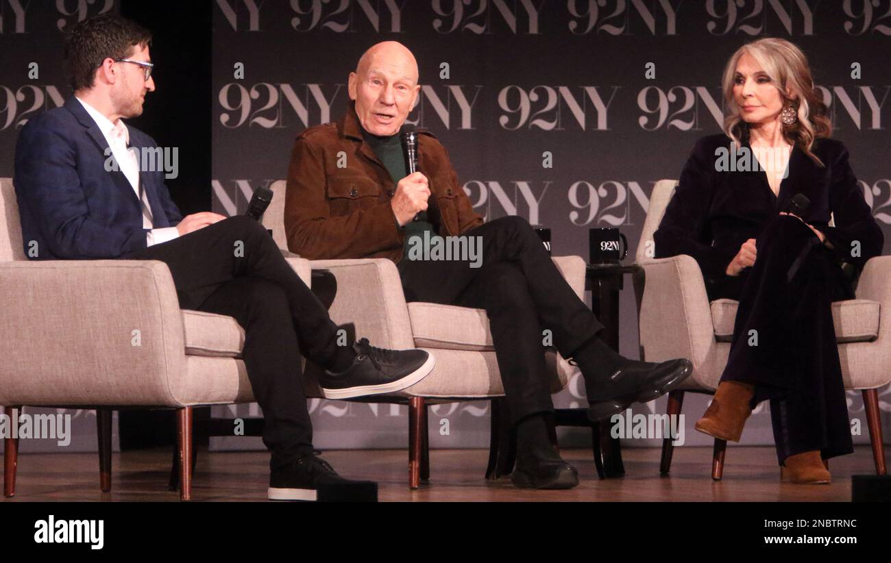 New York, NY, USA. 13th Feb, 2023. Josh Horowitz, Patrick Stewart ...