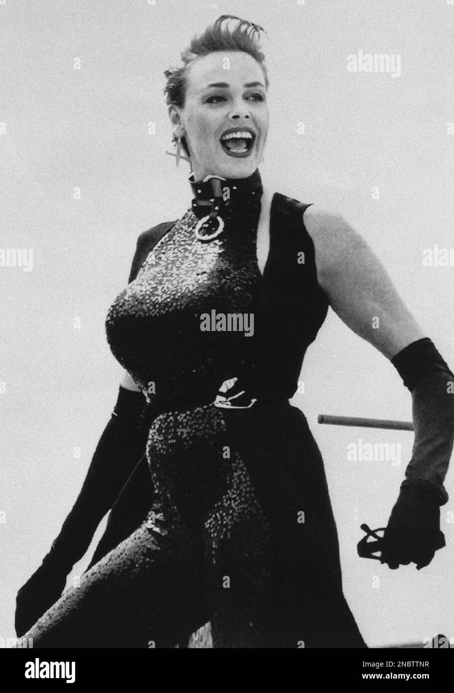 Brigitte Nielson at Cannes Film Festival in France on May 11, 1992. (AP ...