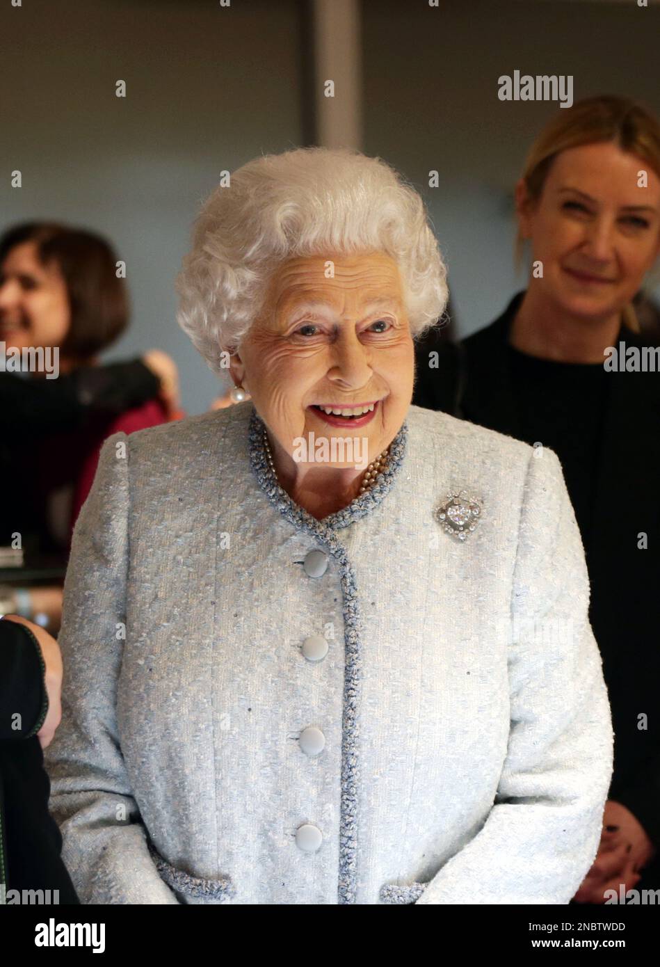 File photo dated 20/02/18 of Queen Elizabeth II wearing the Cullinan V ...