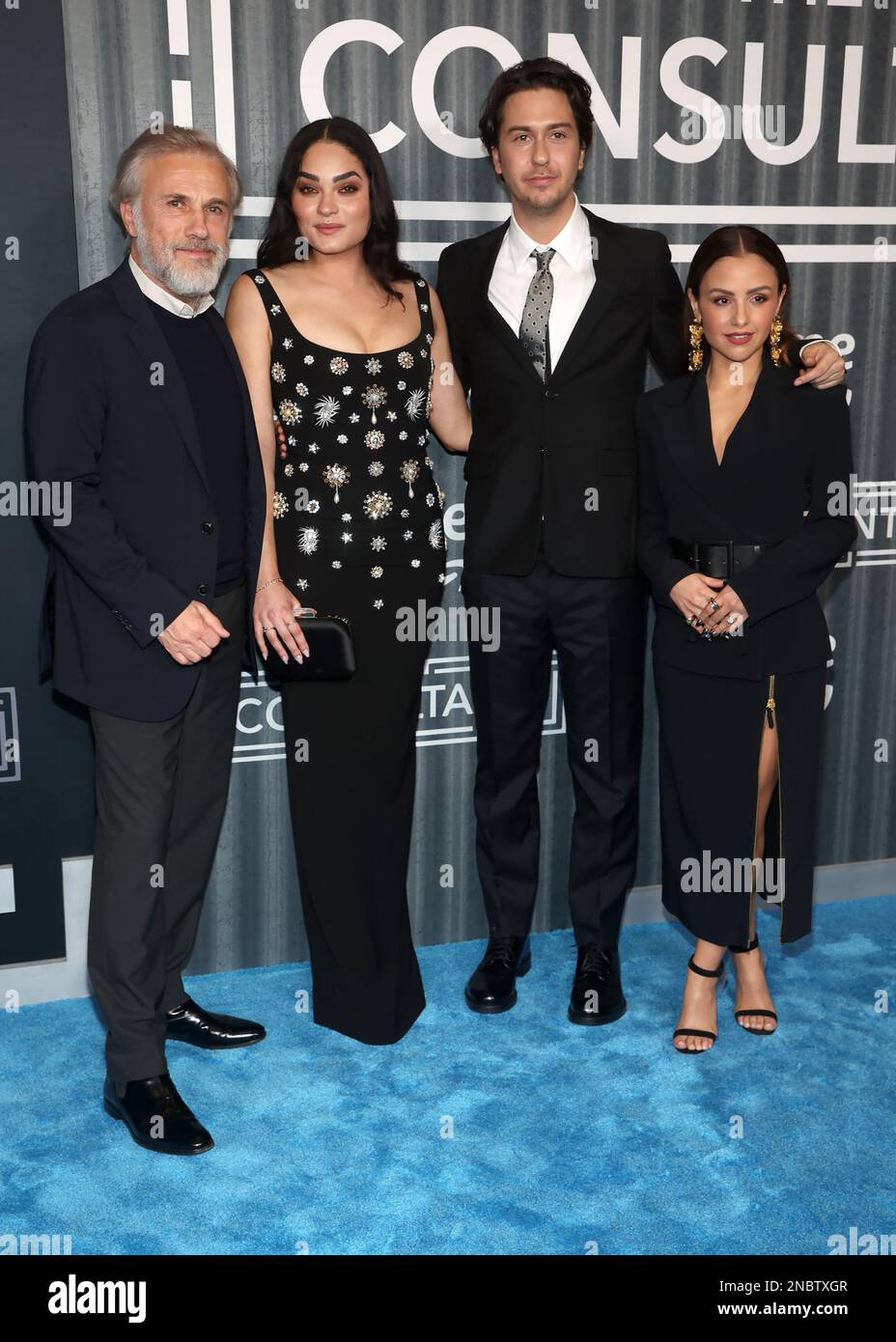 Culver City, Ca. 13th Feb, 2023. Christoph Waltz, Brittany OÕGrady, Nat Wolff, Aimee Carrero at ...