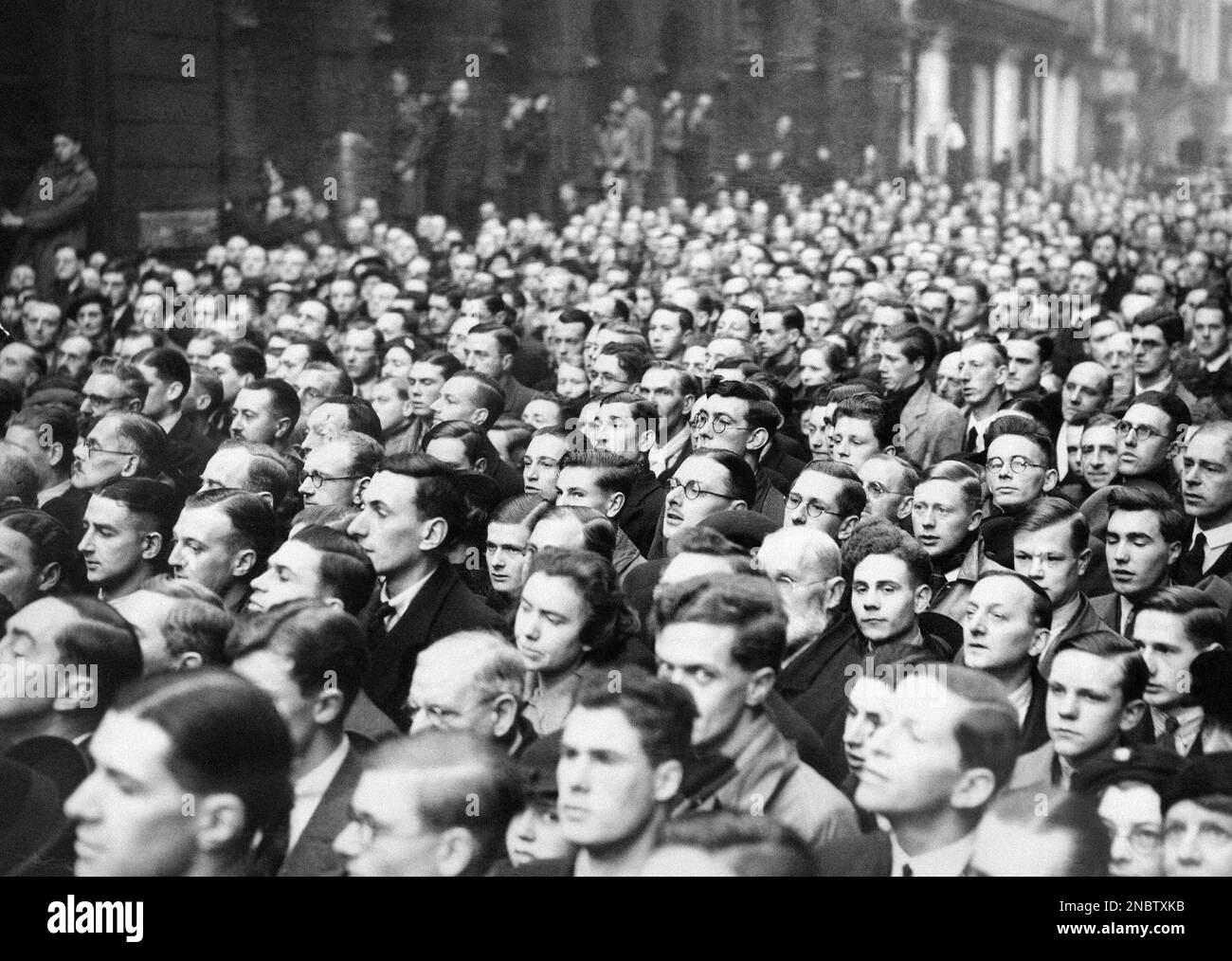 Every face rapt in attention, a vast crowd jamming Temple Bar hears the ...
