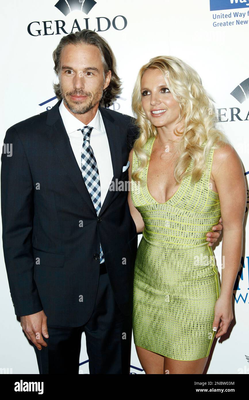 Britney Spears, right, and Jason Trawick arrive at an Evening of ...