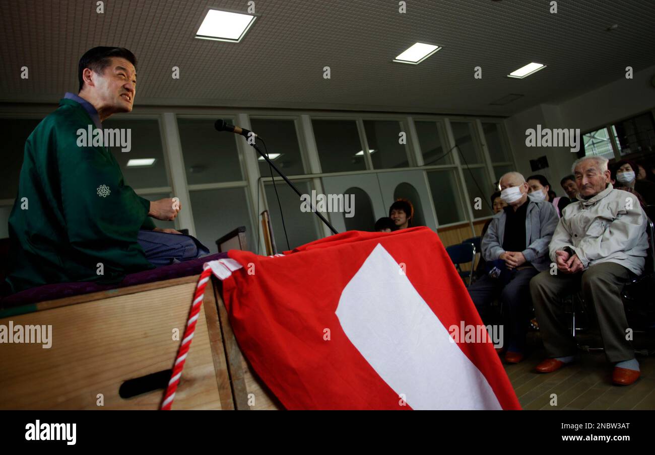 In this May 8, 2011 photo, The traditional Japanese storyteller ...