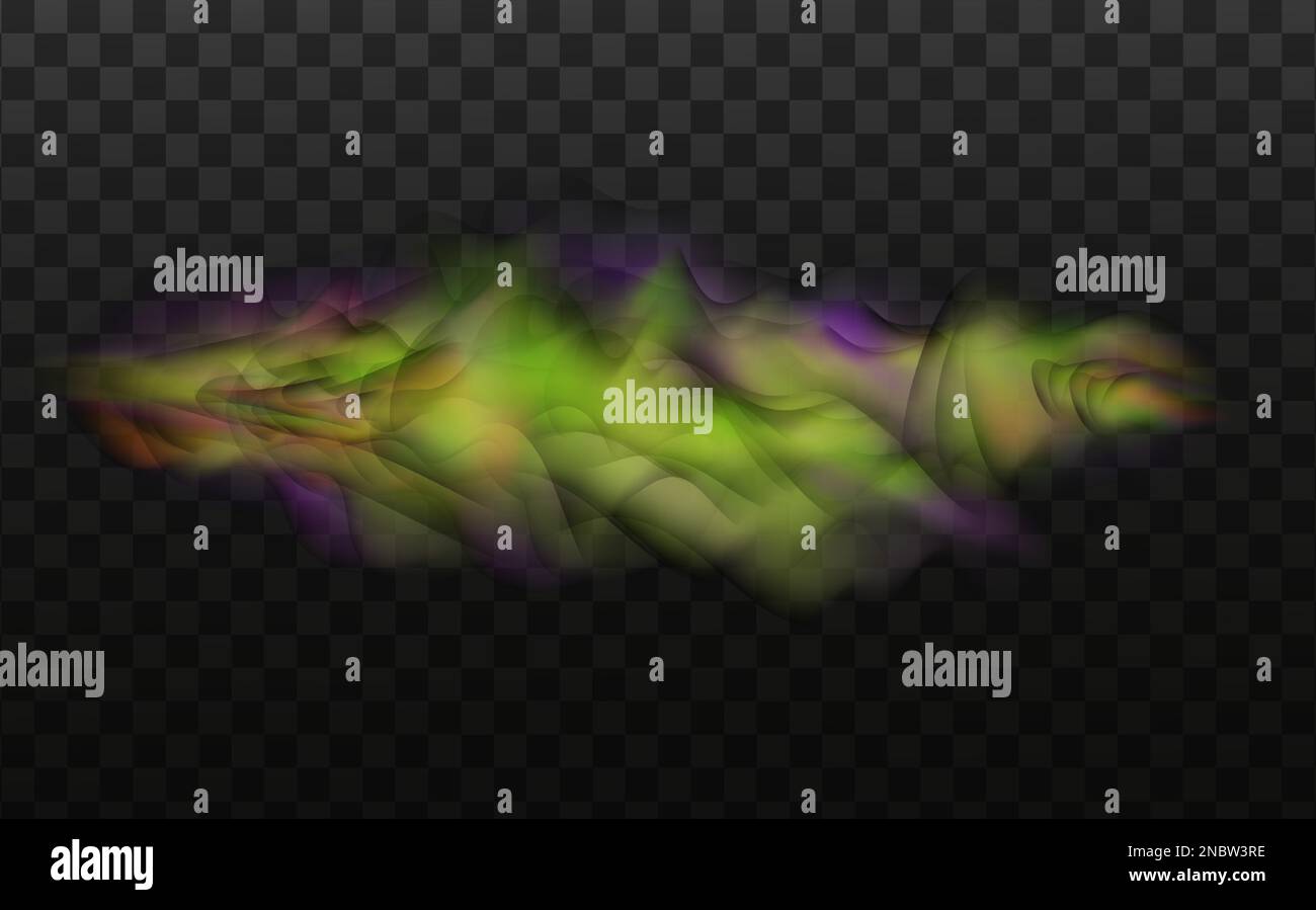 Vector realistic set of stench breath or sweat odor isolated on ...