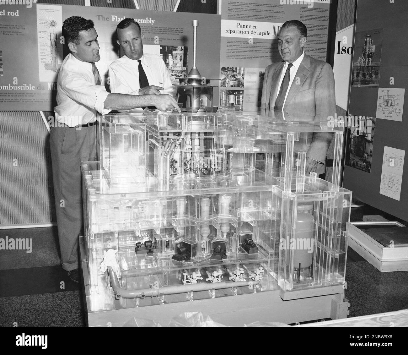 The scaled-down model of Canada’s Atomic energy reactor being setup in ...