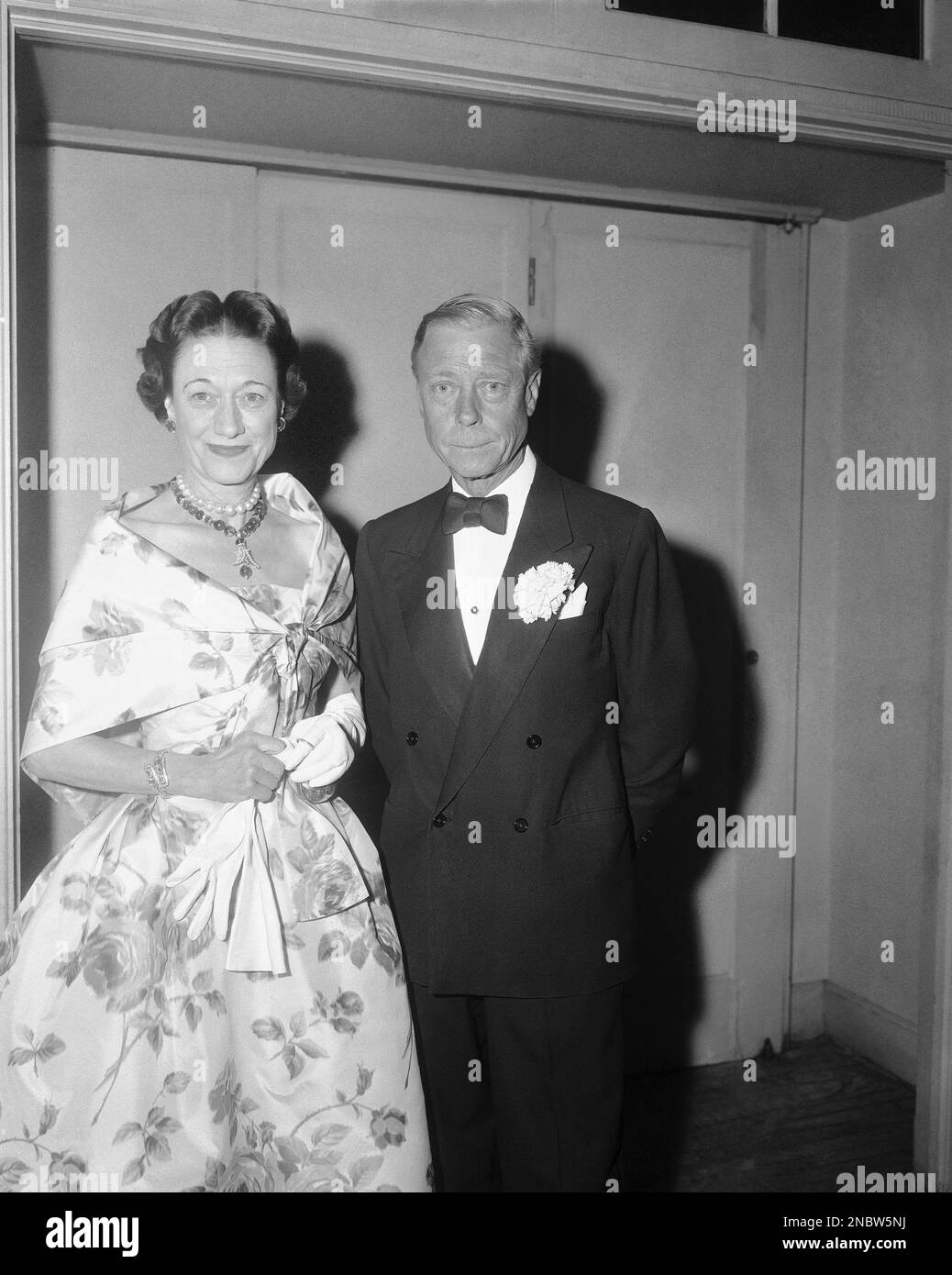 Duke and Duchess of Windsor, Prince Edward and Wallis Simpson are as they attended the reception ...