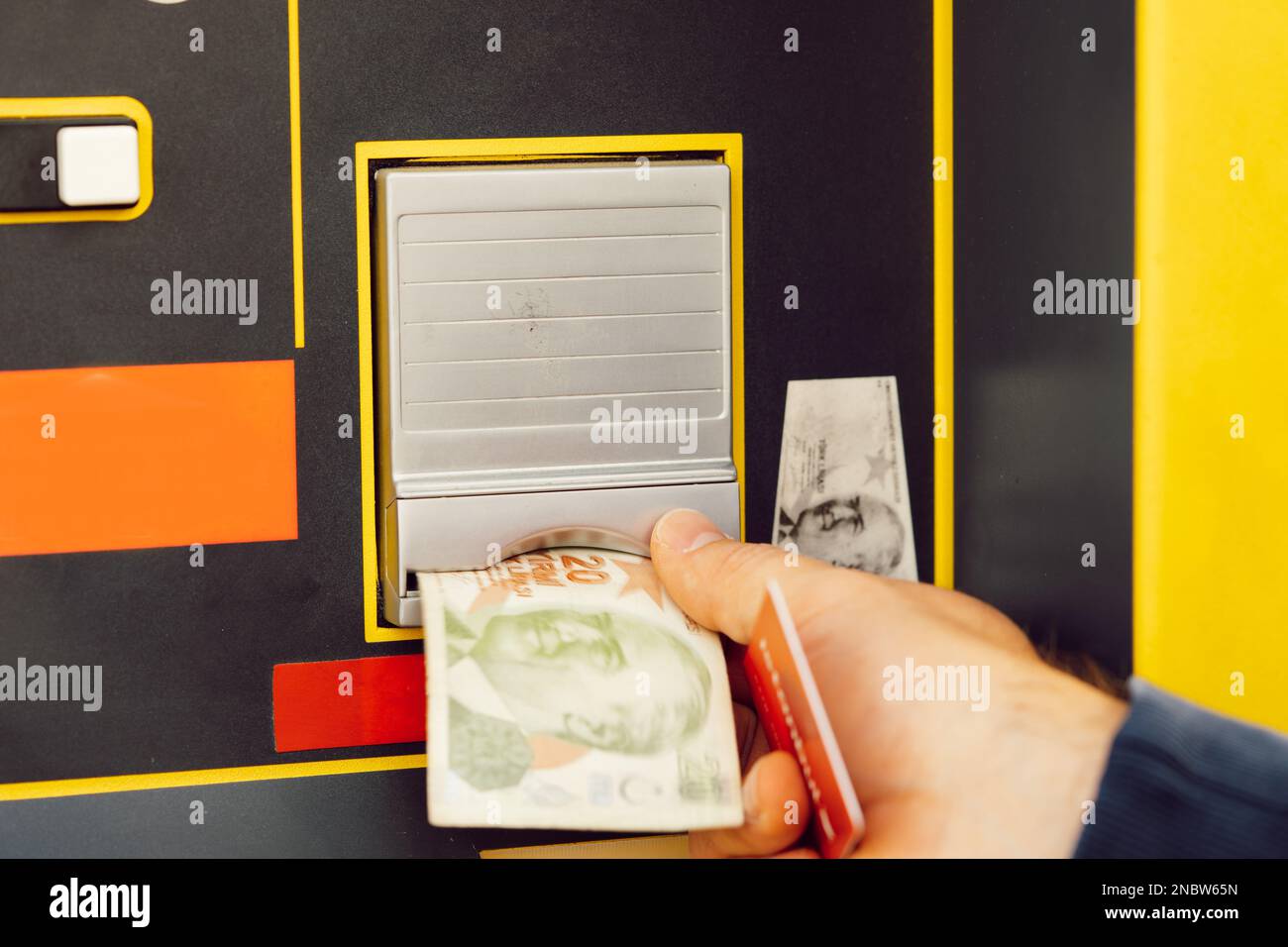 Automatic vending machine for buying public transport tickets in Turkey ...