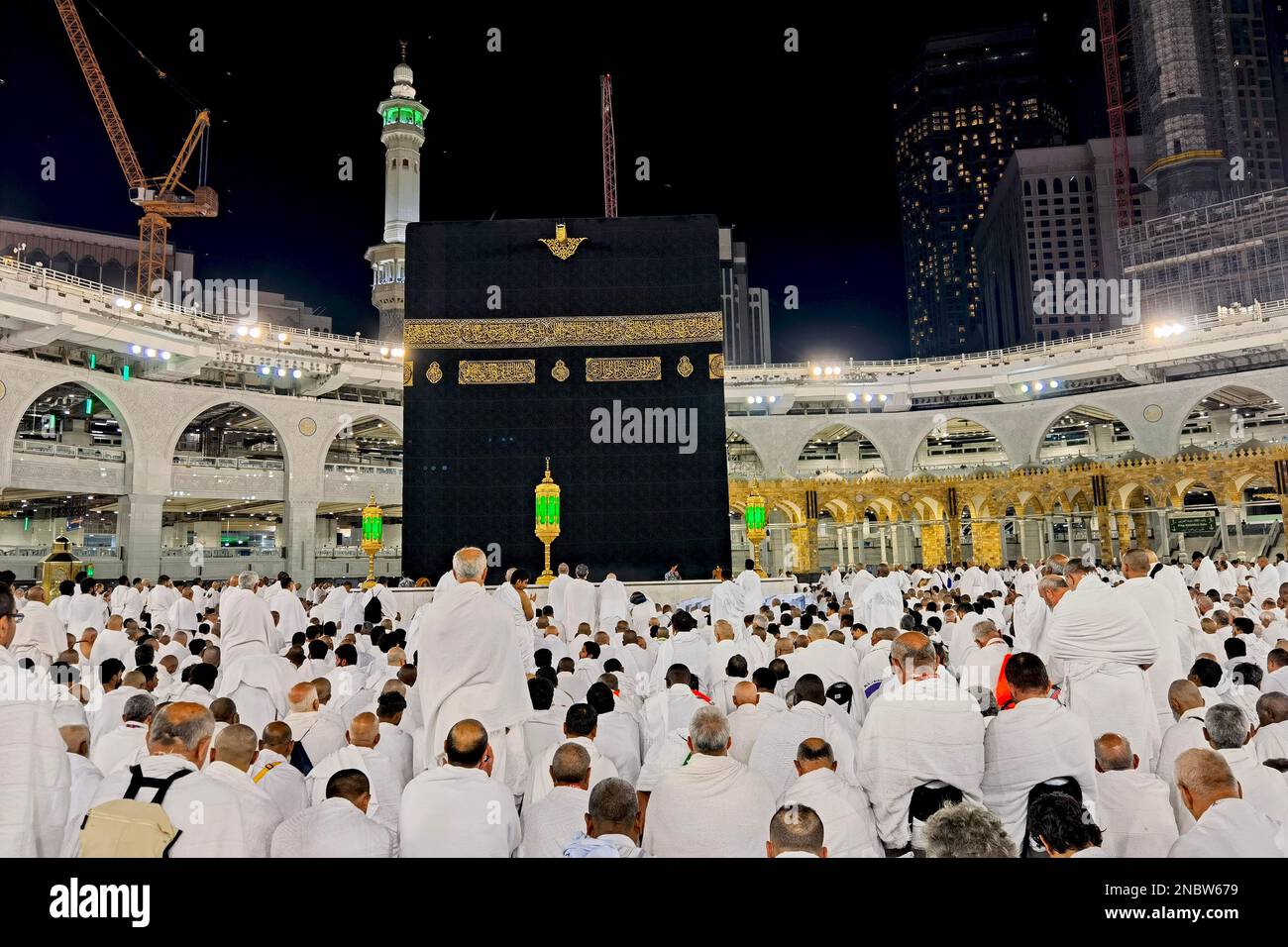 Umrah Pilgrims at Kabah Masjidil Haram, Mecca, Saudi Arabia Stock Photo ...